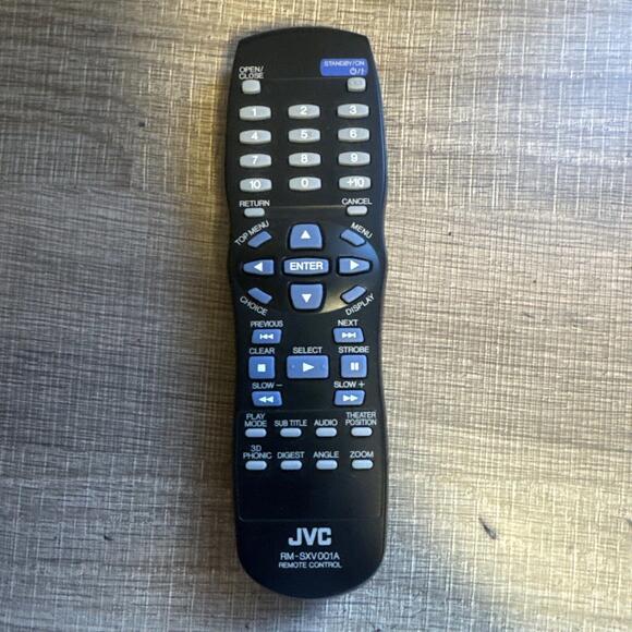 Other | Jvc Rmsxv01a Dvd Player Remote Xvs300 Xvs300bk Xvs302sl Tested ...